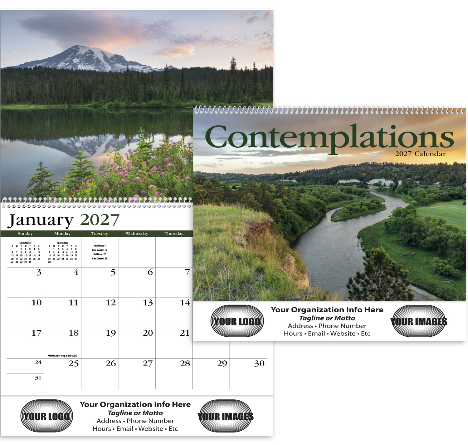 Contemplations 13-Month Full-Size Spiral Wall Calendar- #425 ...